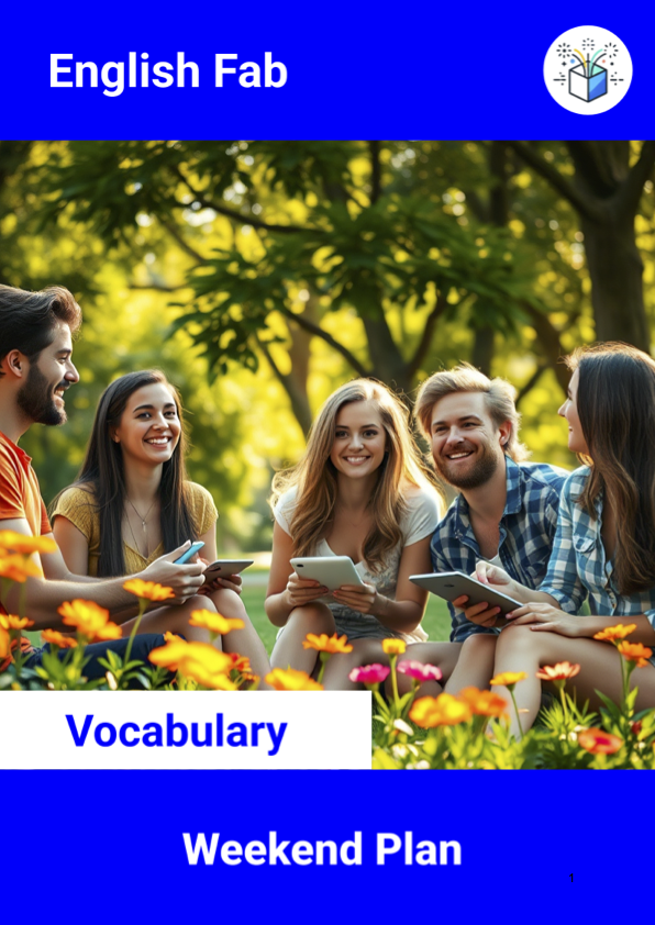 Weekend Plan (Vocabulary) - English Fab